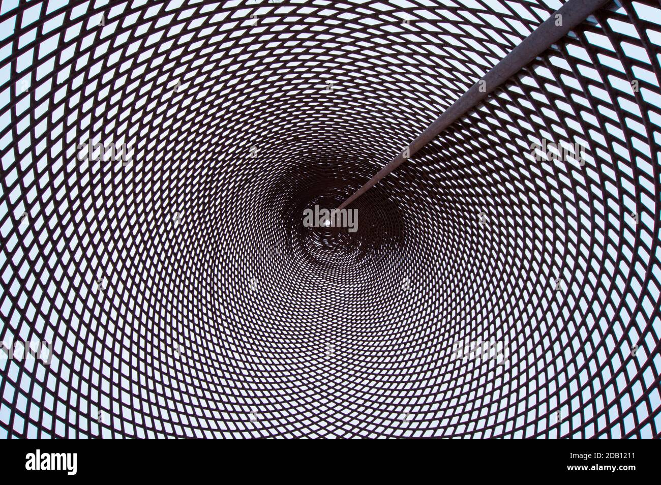 Metal cone shaped art piece, texture, a fence, background, pattern ...