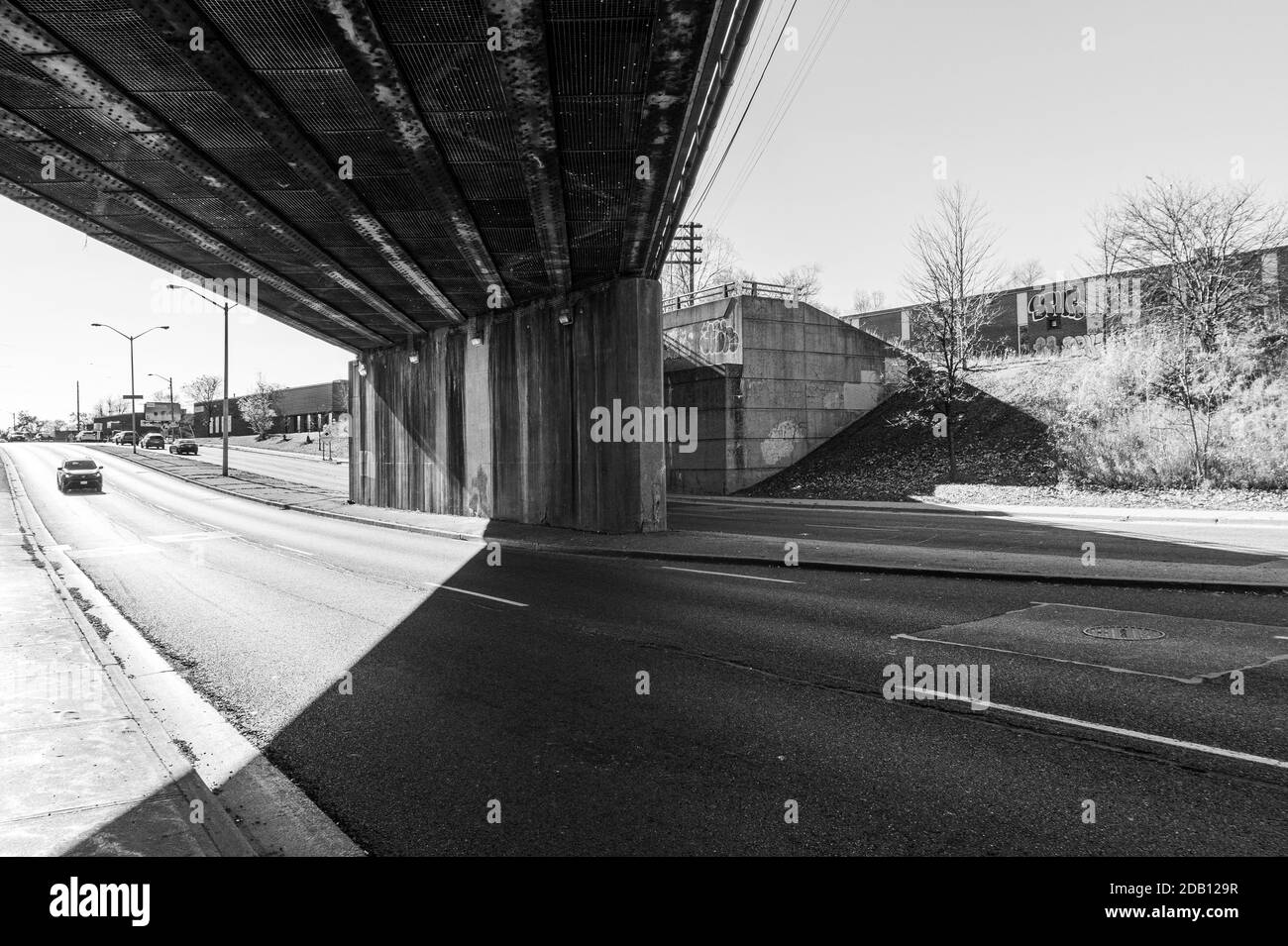 City bridge in black and white in Toronto, Canada Stock Photo - Alamy