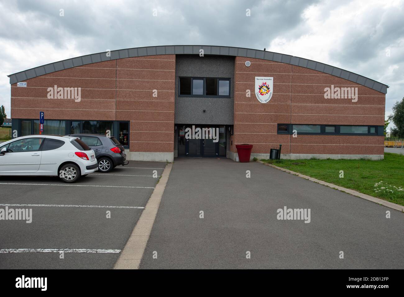 Illustration picture shows the firefighter station in Comines-Warneton ...