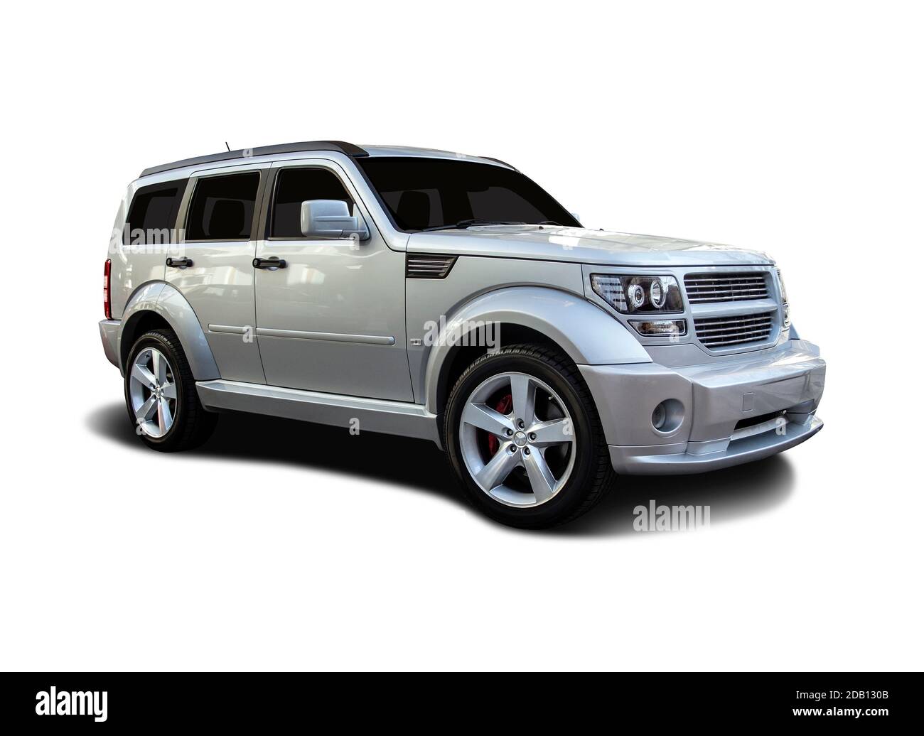 American SUV car isolated on white background Stock Photo - Alamy