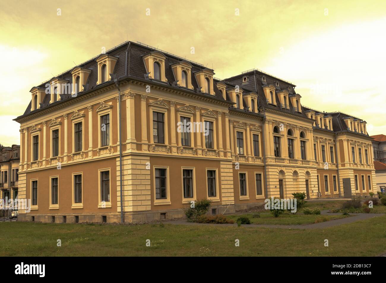 MEININGEN, GERMANY - Sep 14, 2019: Historisches Gebaeude in Meiningen ...