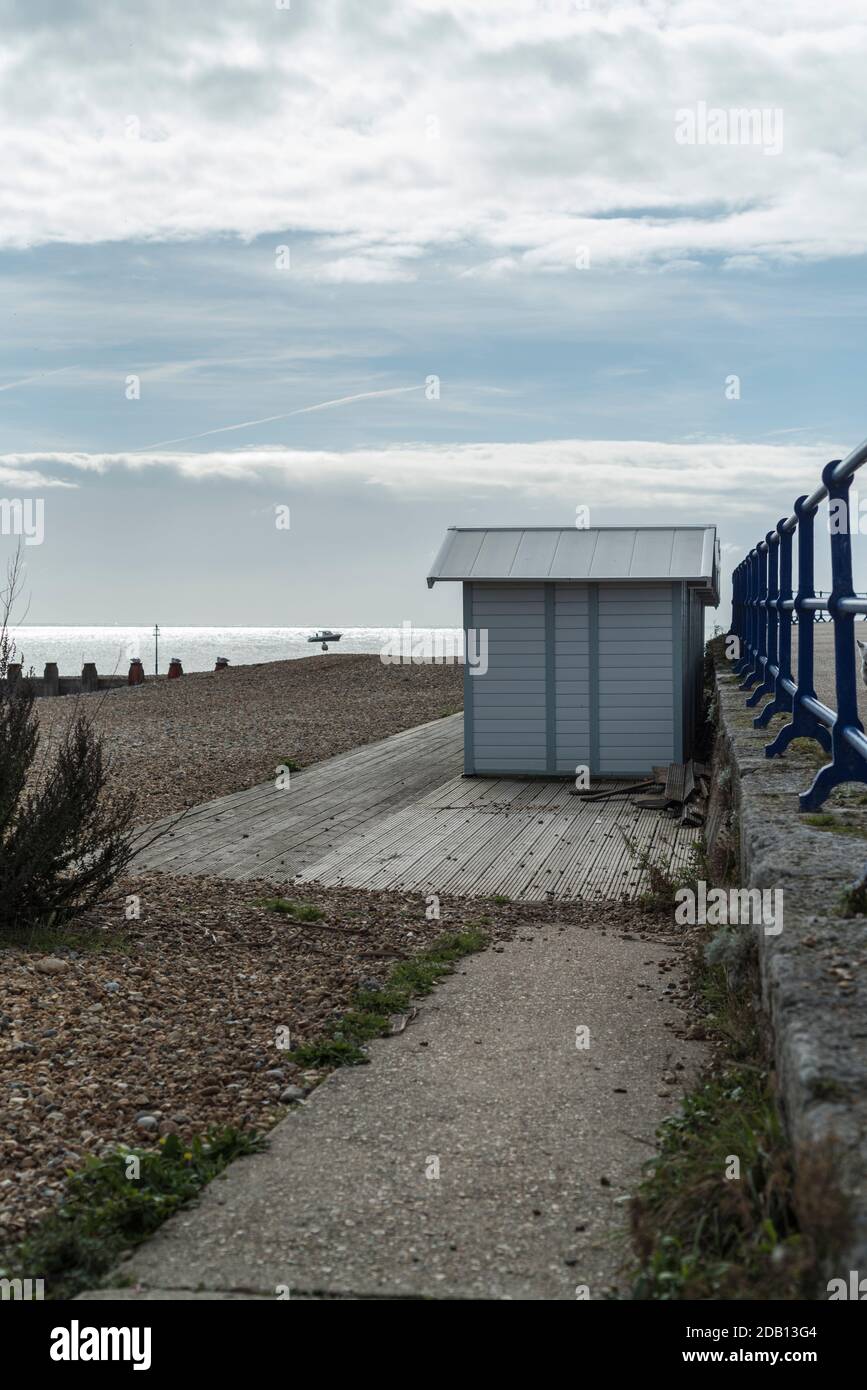 Eastbourne beach hut hi-res stock photography and images - Alamy