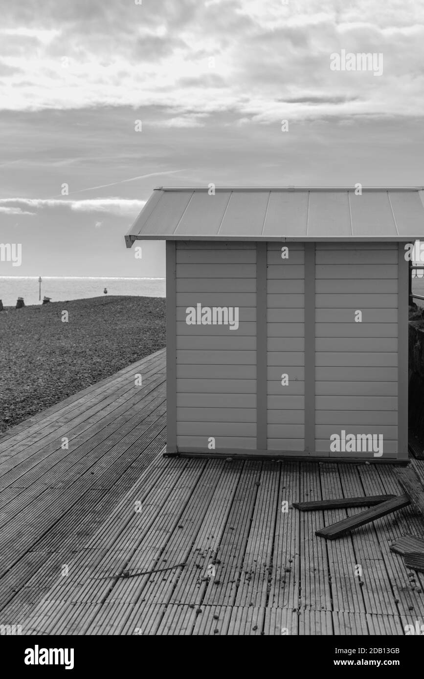 Beach hut at Eastbourne, East Sussex Stock Photo - Alamy