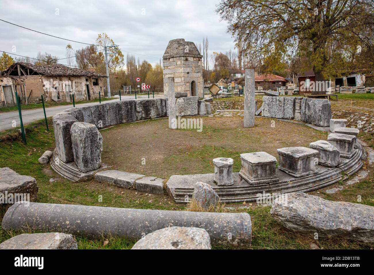 World's first macellum ruins. The Aizanoi Ancient City. Stones of ...