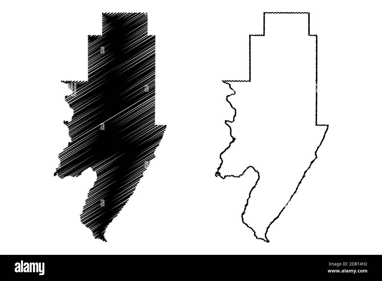 Menominee map hi-res stock photography and images - Alamy