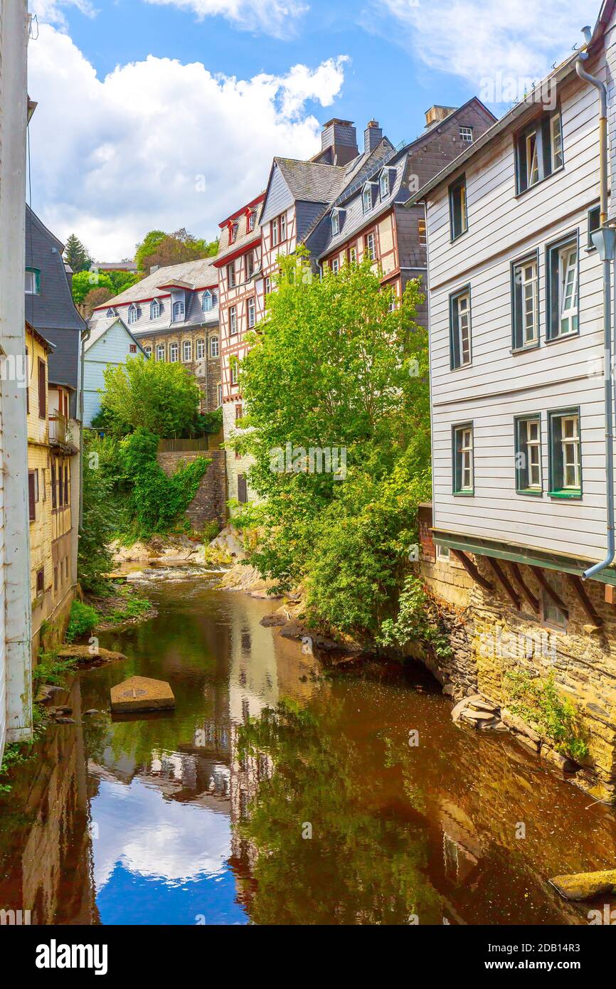 Best of the touristic village Monschau, located in the hills of the ...