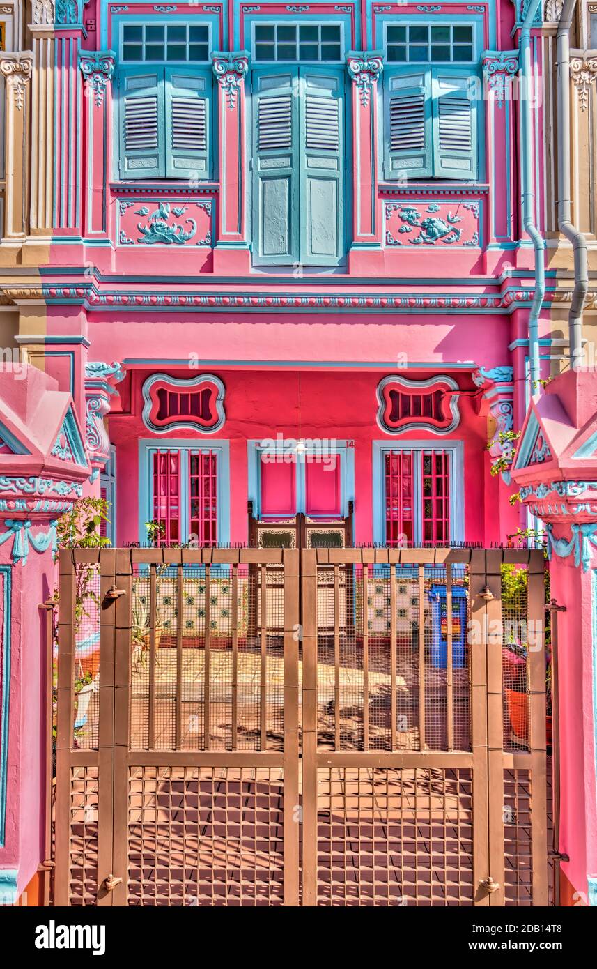 Traditional Peranakan Architecture in Singapore's Joo Chiat district ...