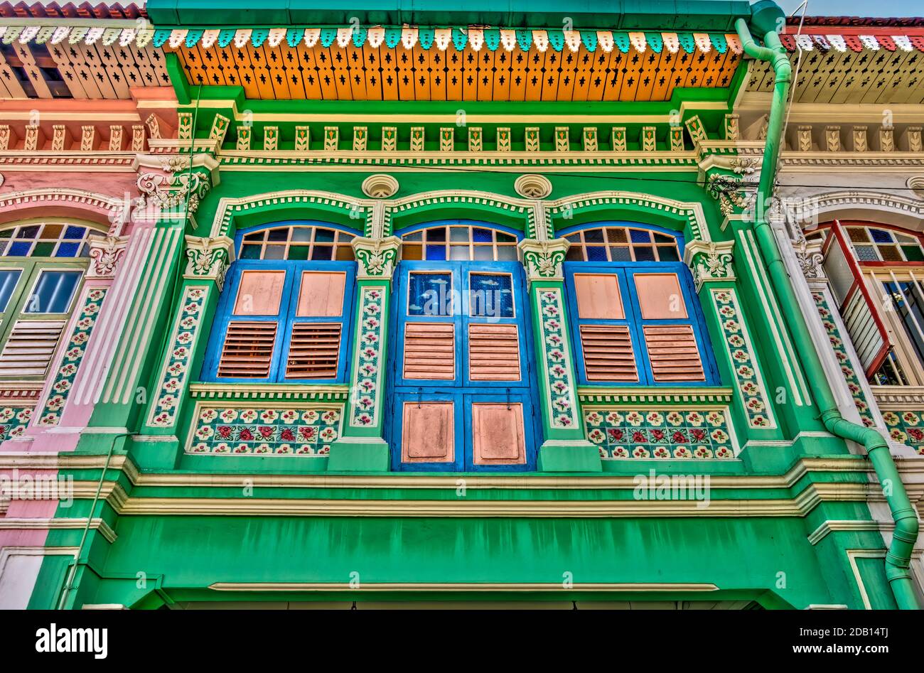 Traditional Peranakan Architecture in Singapore's Joo Chiat district ...