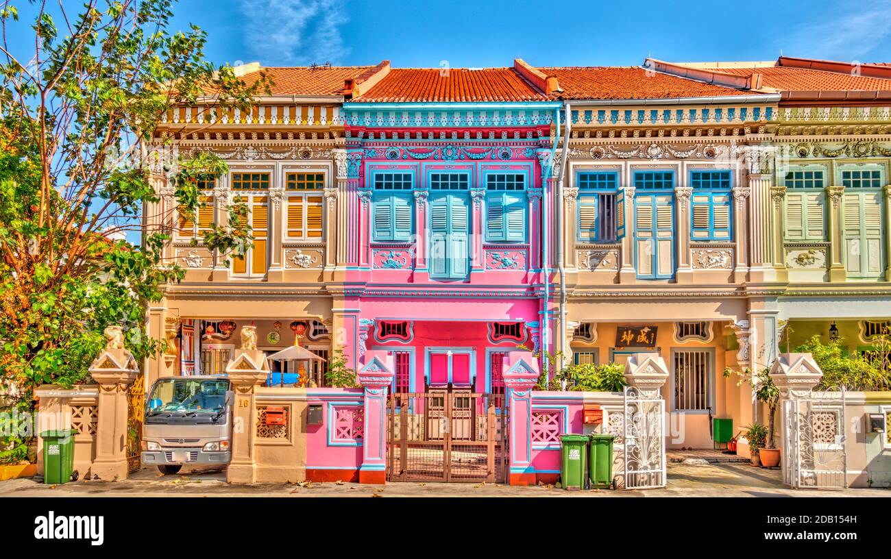 Traditional Peranakan Architecture in Singapore's Joo Chiat district ...