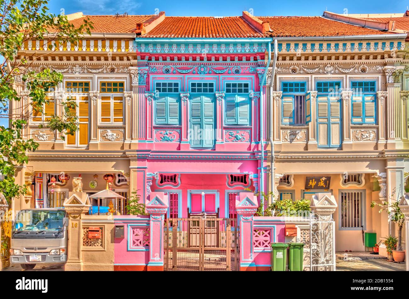 Traditional Peranakan Architecture in Singapore's Joo Chiat district ...
