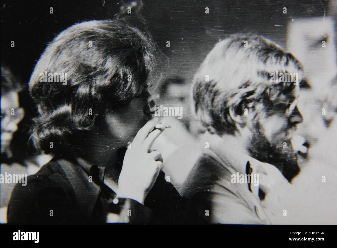 Fine 1970s vintage black and white photography of a seated audience ...
