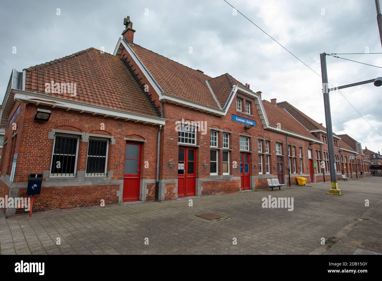Illustration picture shows the train station of Comines-Warneton (Komen ...