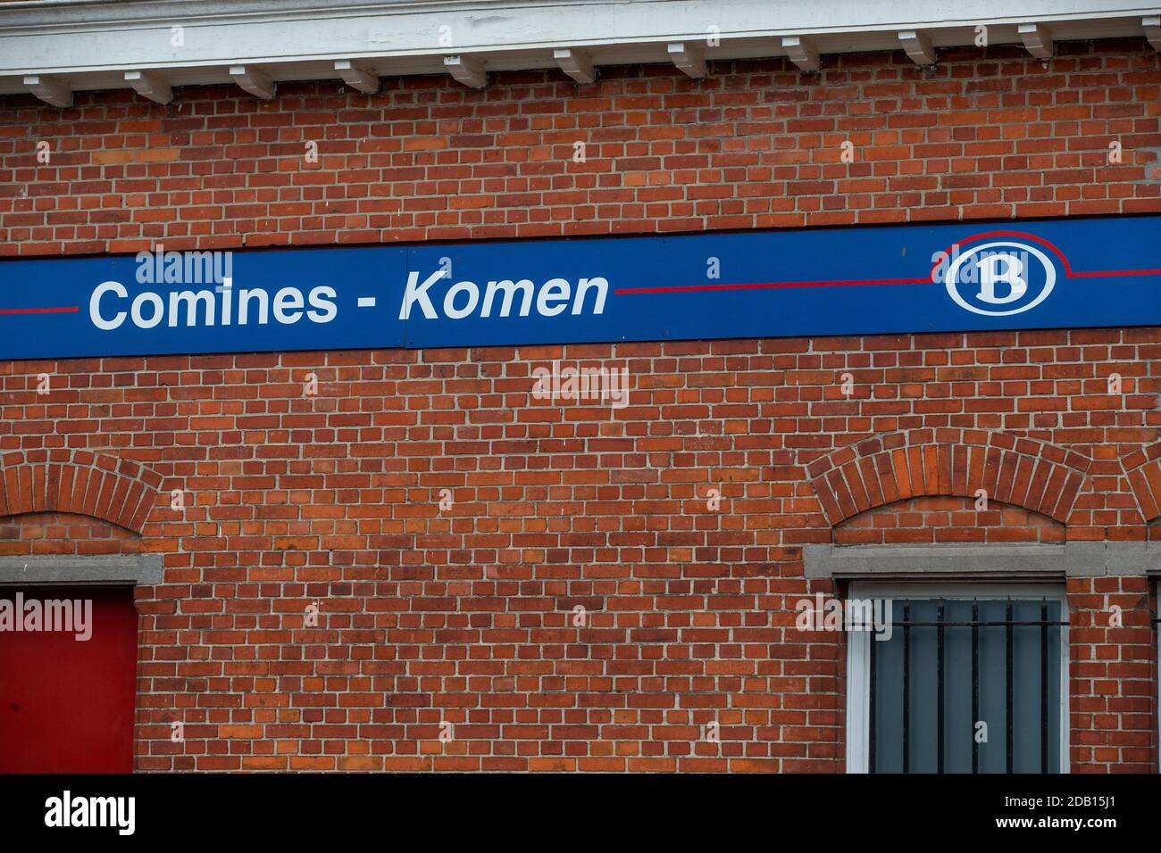 Illustration picture shows the train station of Comines-Warneton (Komen ...