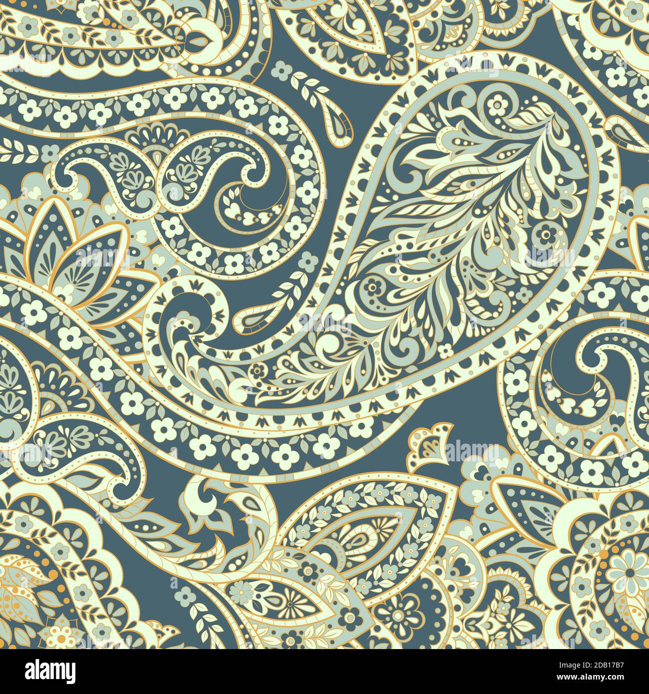 Paisley Colorful Ornament Vector Illustration Stock Vector Image And Art