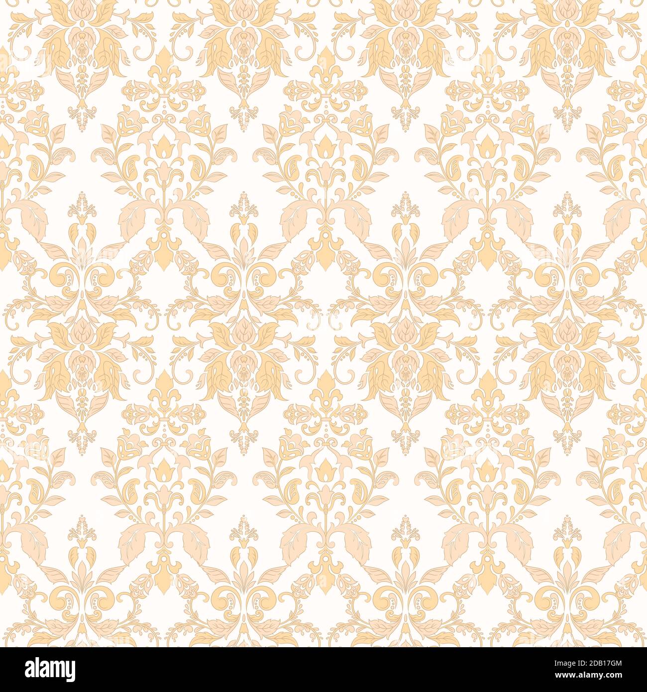 Damask seamless floral pattern. Seamless vector wallpapers Stock Vector ...