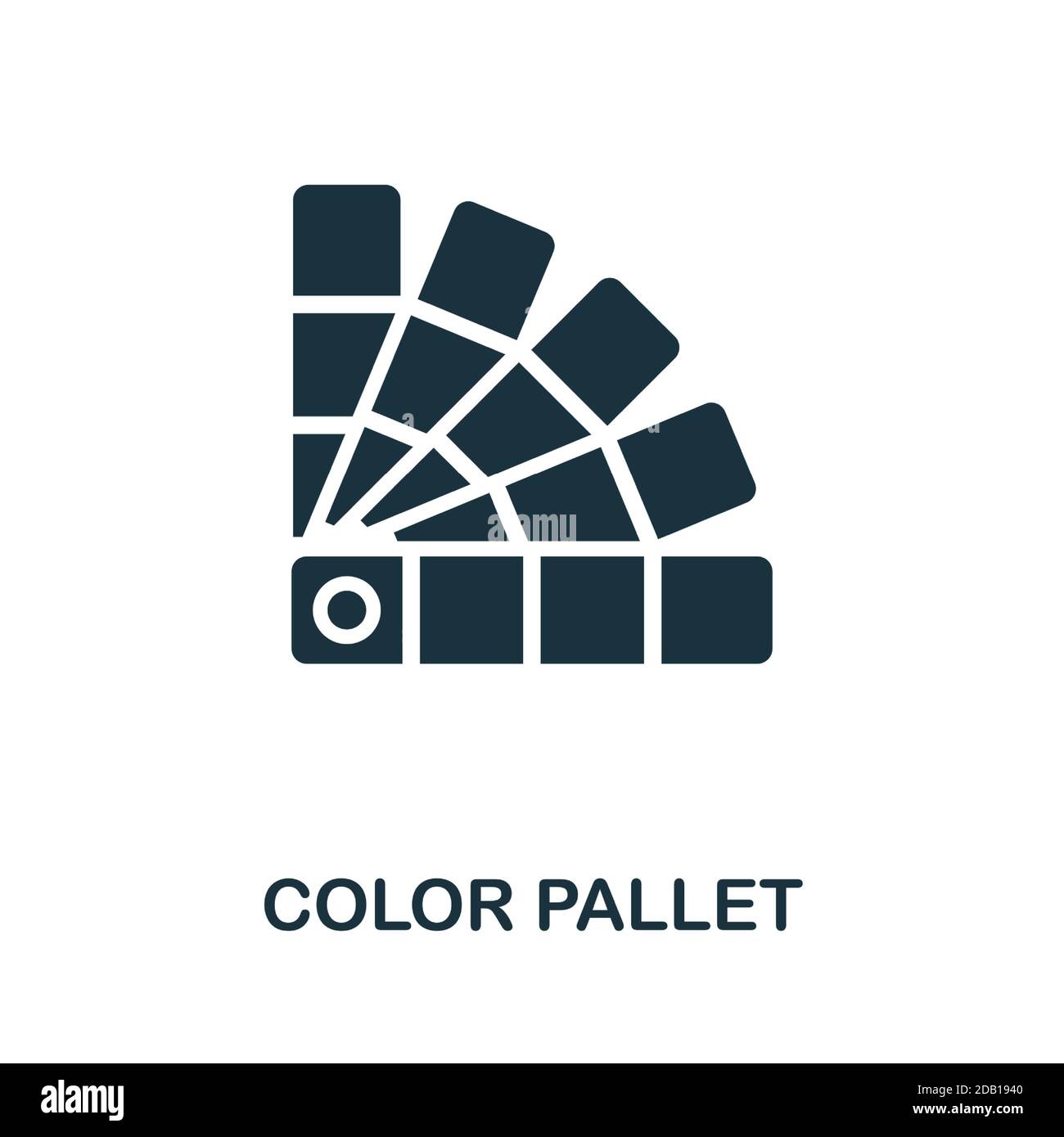 Color Pallet icon. Simple element from website development collection ...