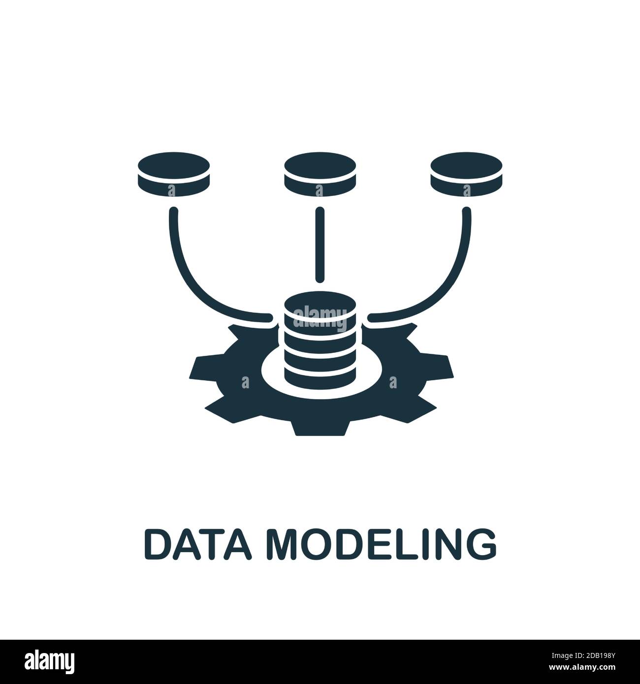 Data Modeling Icon. Simple Element From Website Development Collection