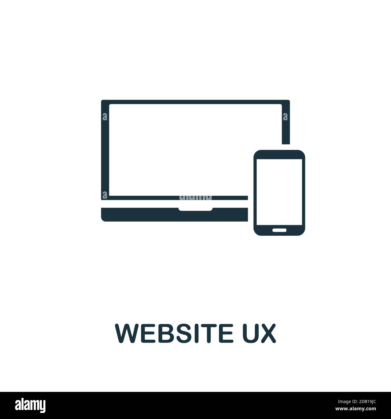 Website Ux icon. Simple element from website development collection ...