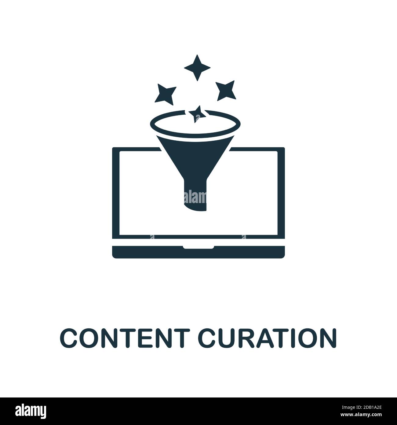 Content Curation icon. Simple element from website development ...