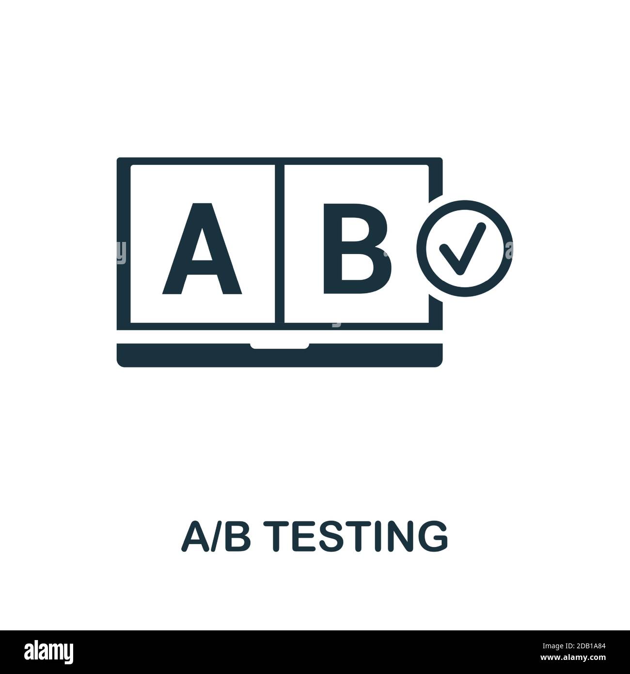 A/B Testing icon. Simple element from website development collection ...