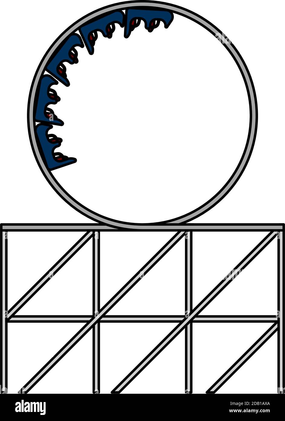 Roller Coaster Loop Drawing
