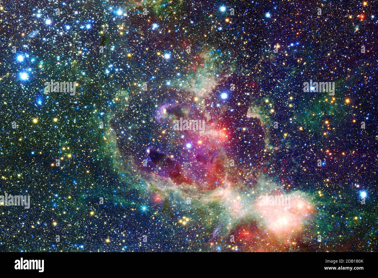 Cluster of stars. Starfield. Nebula. Elements of this image furnished ...