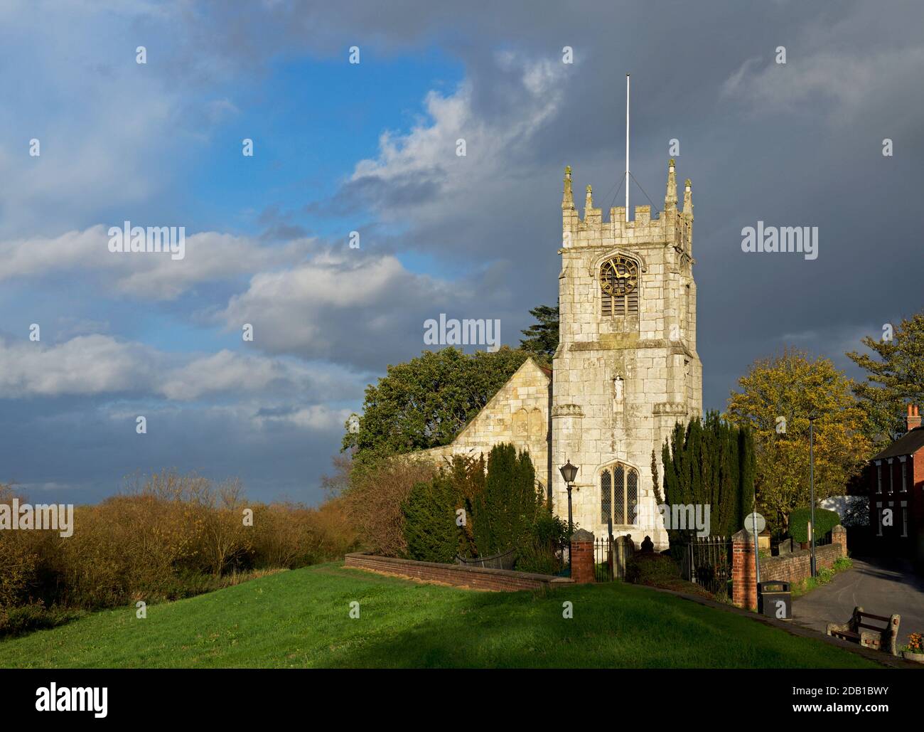 All Saints Church in the village of Cawood, North Yorkshire, England UK ...