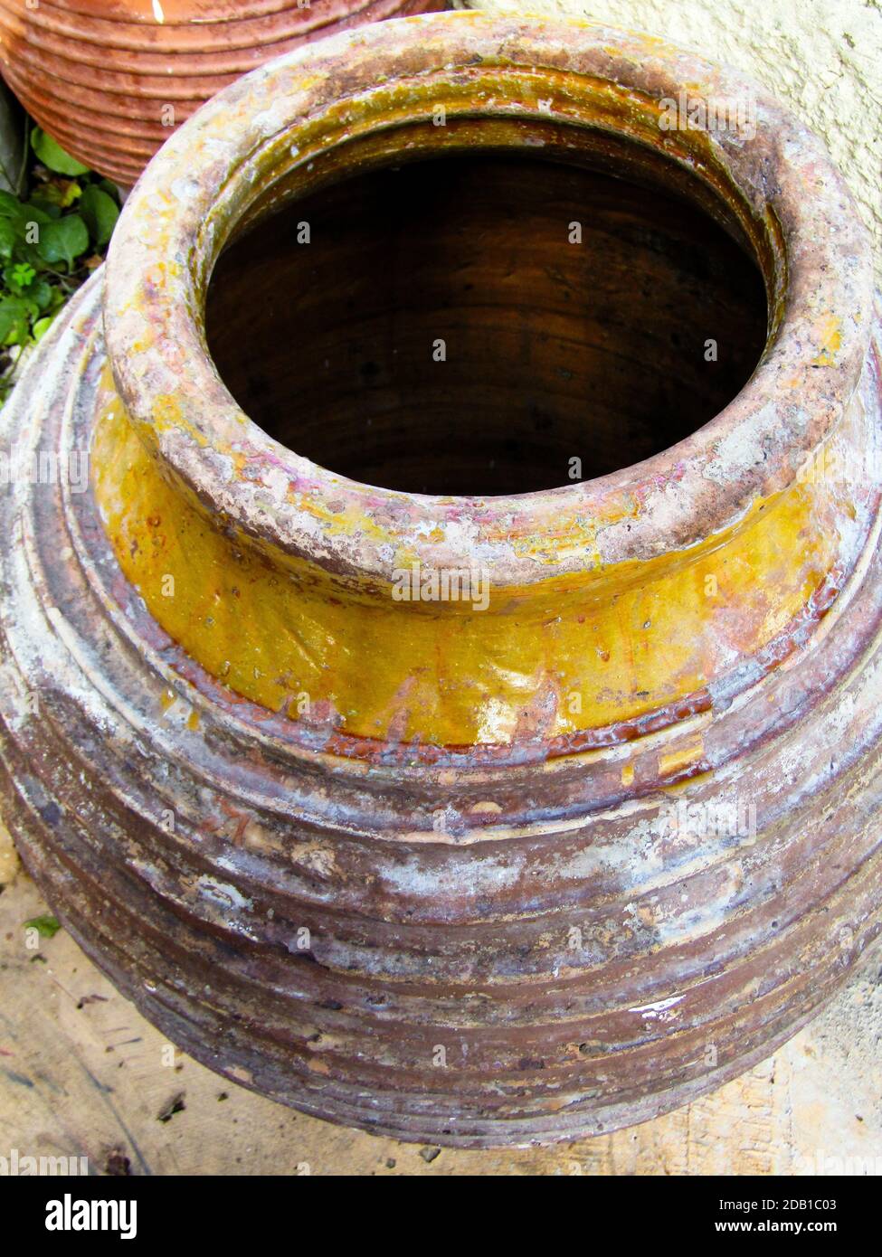 Traditional Giant Ceramic Amphora Ceramic Vase, Crete, Greece Stock ...