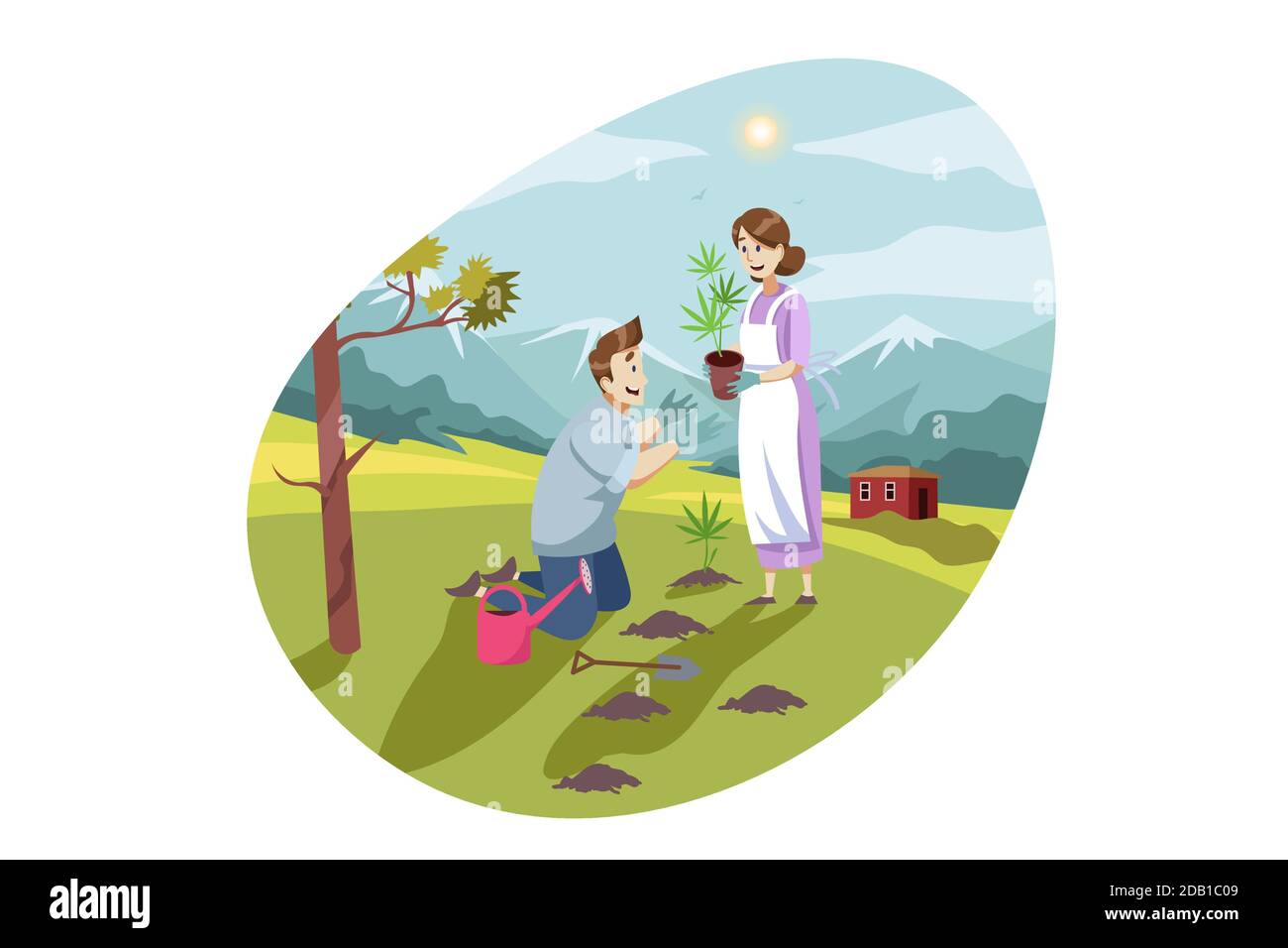 Hemp thc growing cannabis Stock Vector Images - Alamy