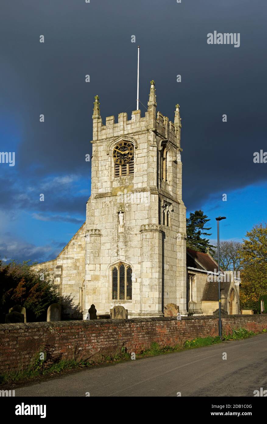 All Saints Church in the village of Cawood, North Yorkshire, England UK ...