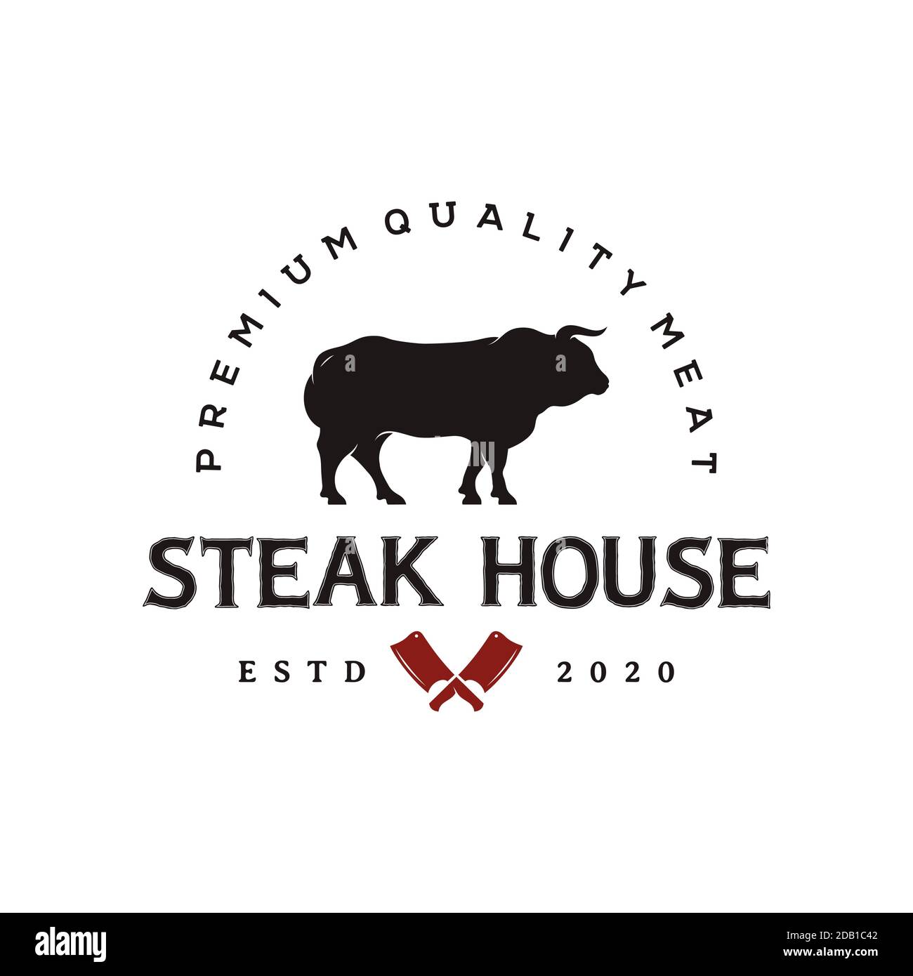 Vintage Retro Cattle Bull Angus Beef Meat Grill Barbeque barbecue bbq Logo design Stock Vector ...