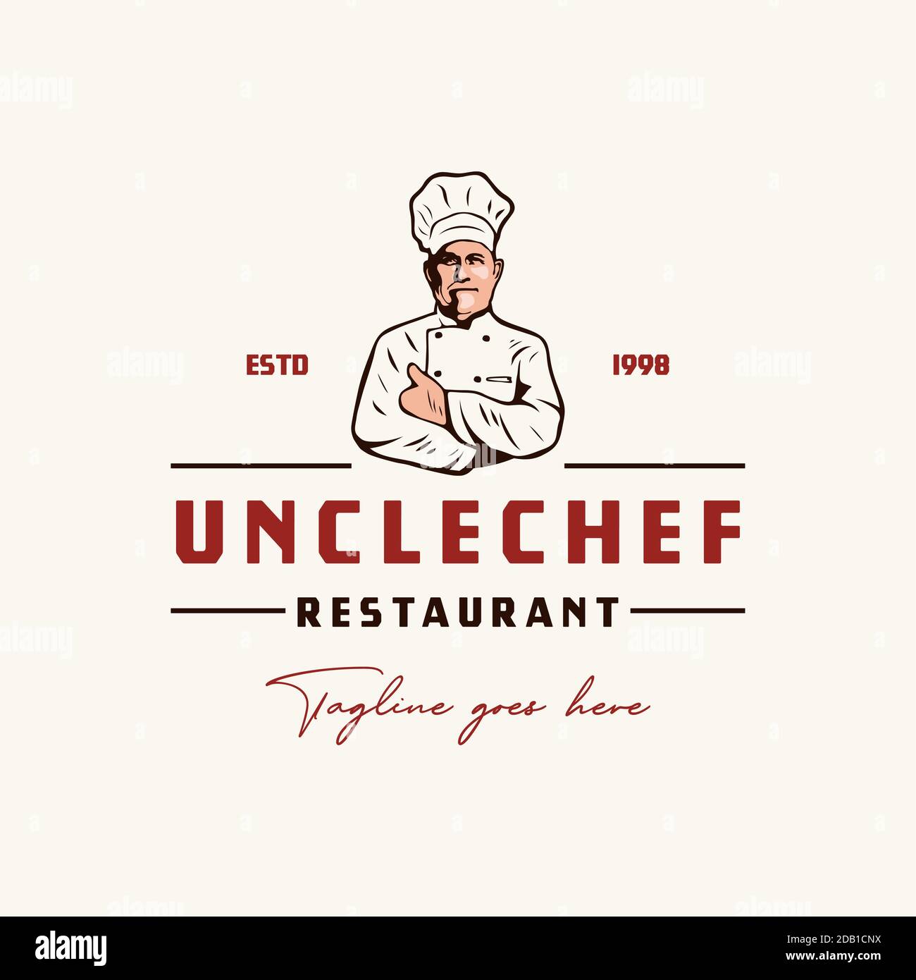 Classic Vintage retro Chefs for Restaurant Cafe Bar Logo design Stock ...