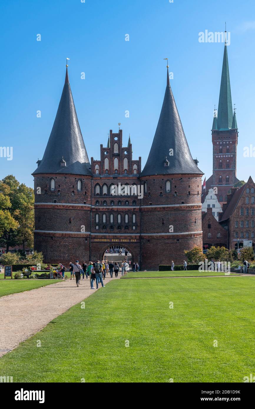 Holstentor, (Holsten Gate) is a brick-built Medieval gate built in 1464 ...