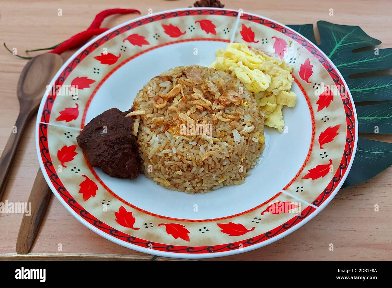 Rendang Fried Rice, Indonesian Food, Jakarta, Indonesia Stock Photo - Alamy