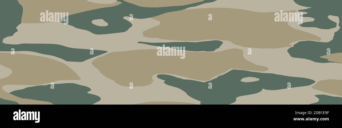 Military or hunting panoramic khaki geometric seamless pattern - Vector ...