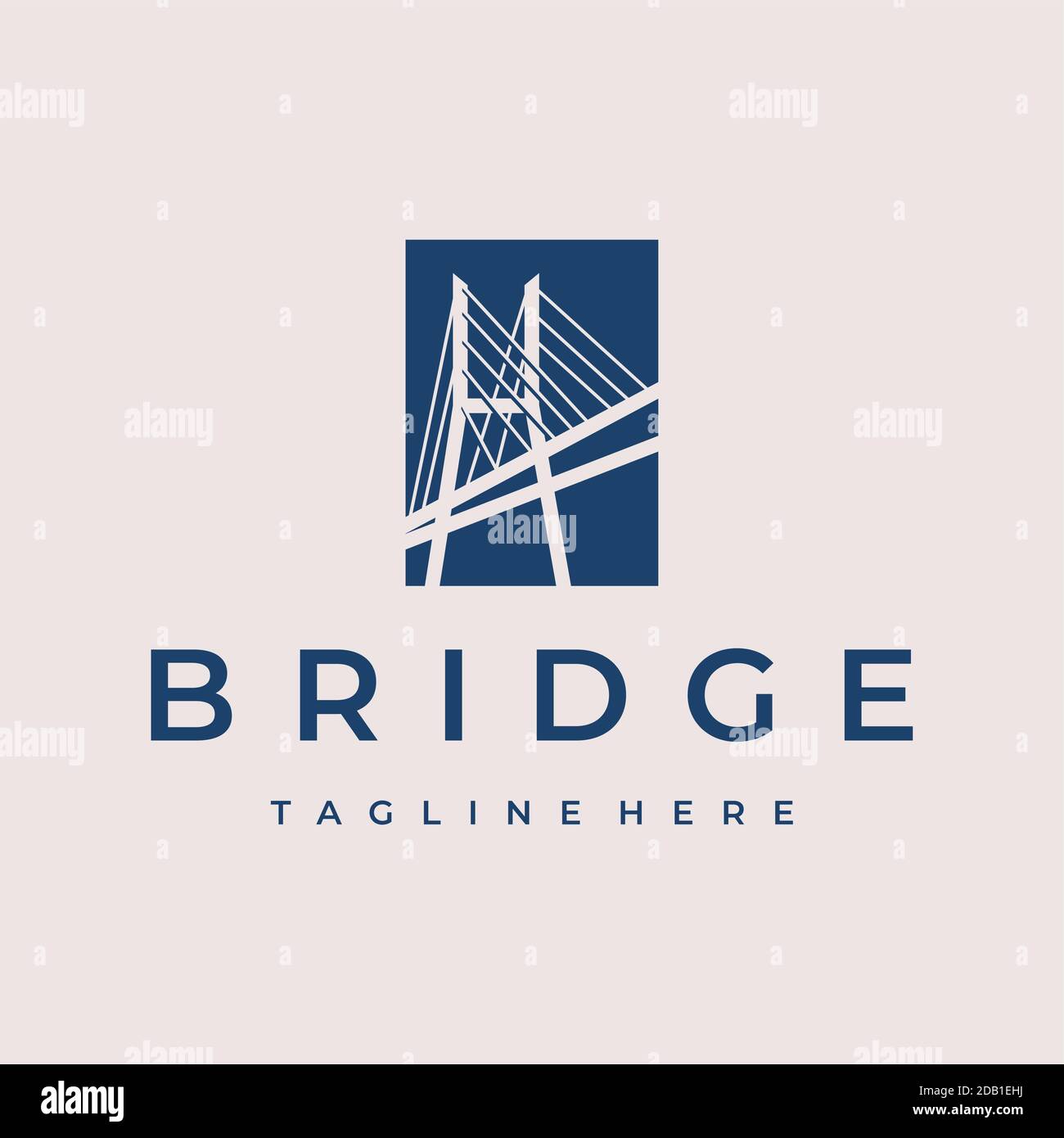 Modern Bridge logo design vector Stock Vector Image & Art - Alamy