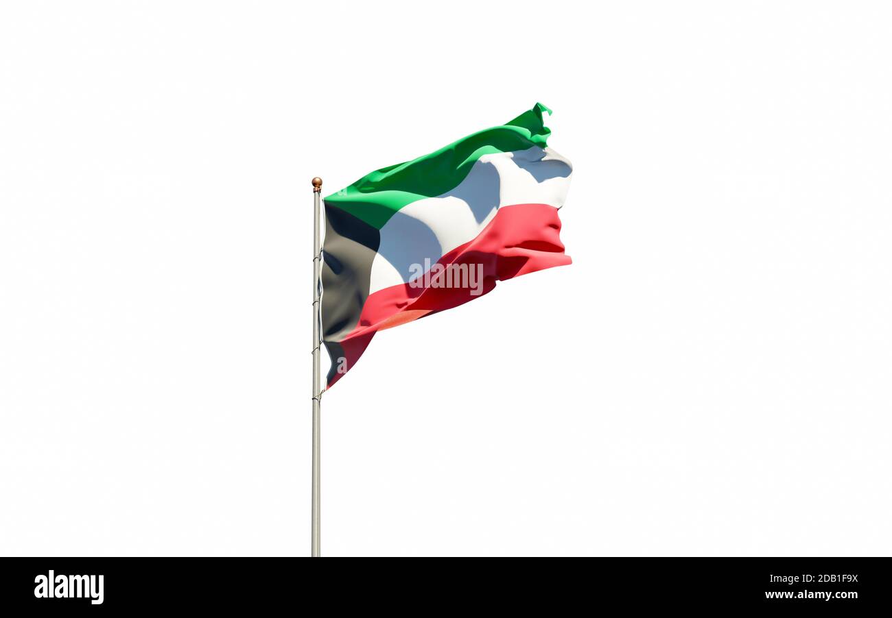 Kuwait 3d flag hi-res stock photography and images - Alamy