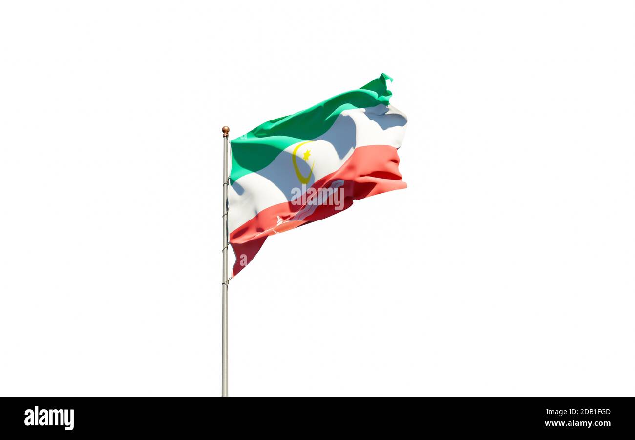 Beautiful national state flag of Bangsamoro on white background ...