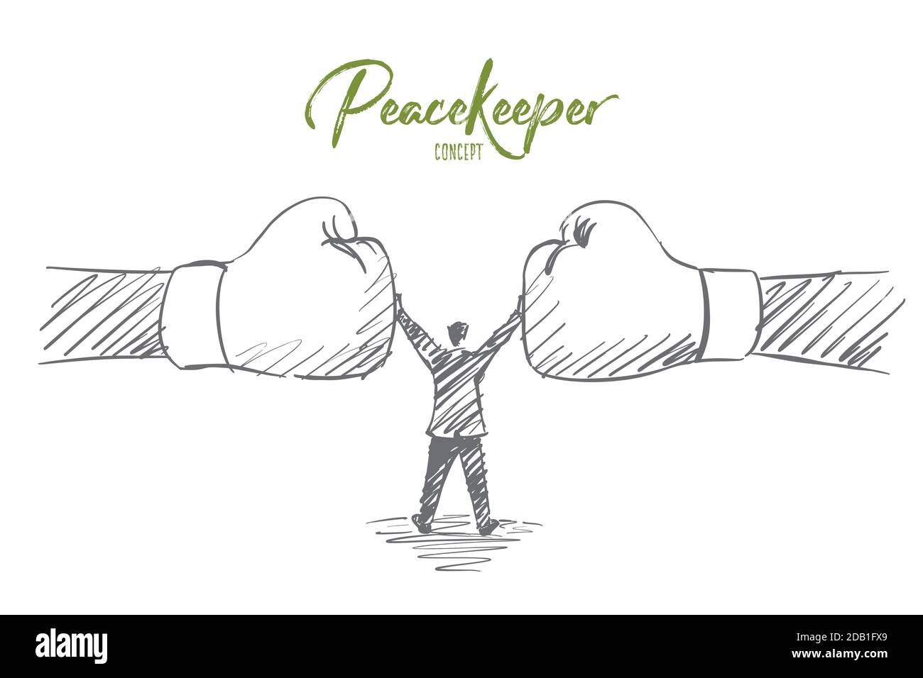 One hand holding word Stock Vector Images - Alamy