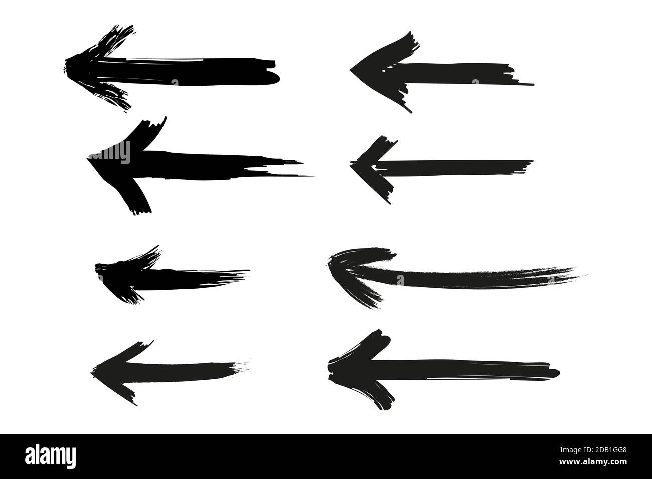 grunge arrow vector. grunge arrow brush.grunge arrow paint Stock Vector ...