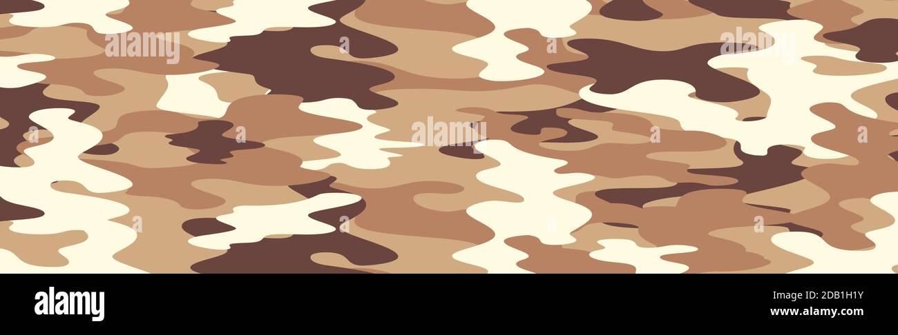 Military or hunting panoramic khaki geometric seamless pattern - Vector ...
