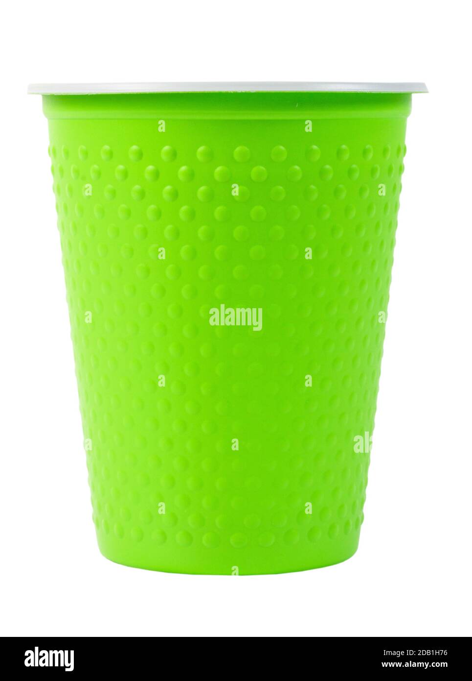 green recycling paper glass on white background Stock Photo - Alamy