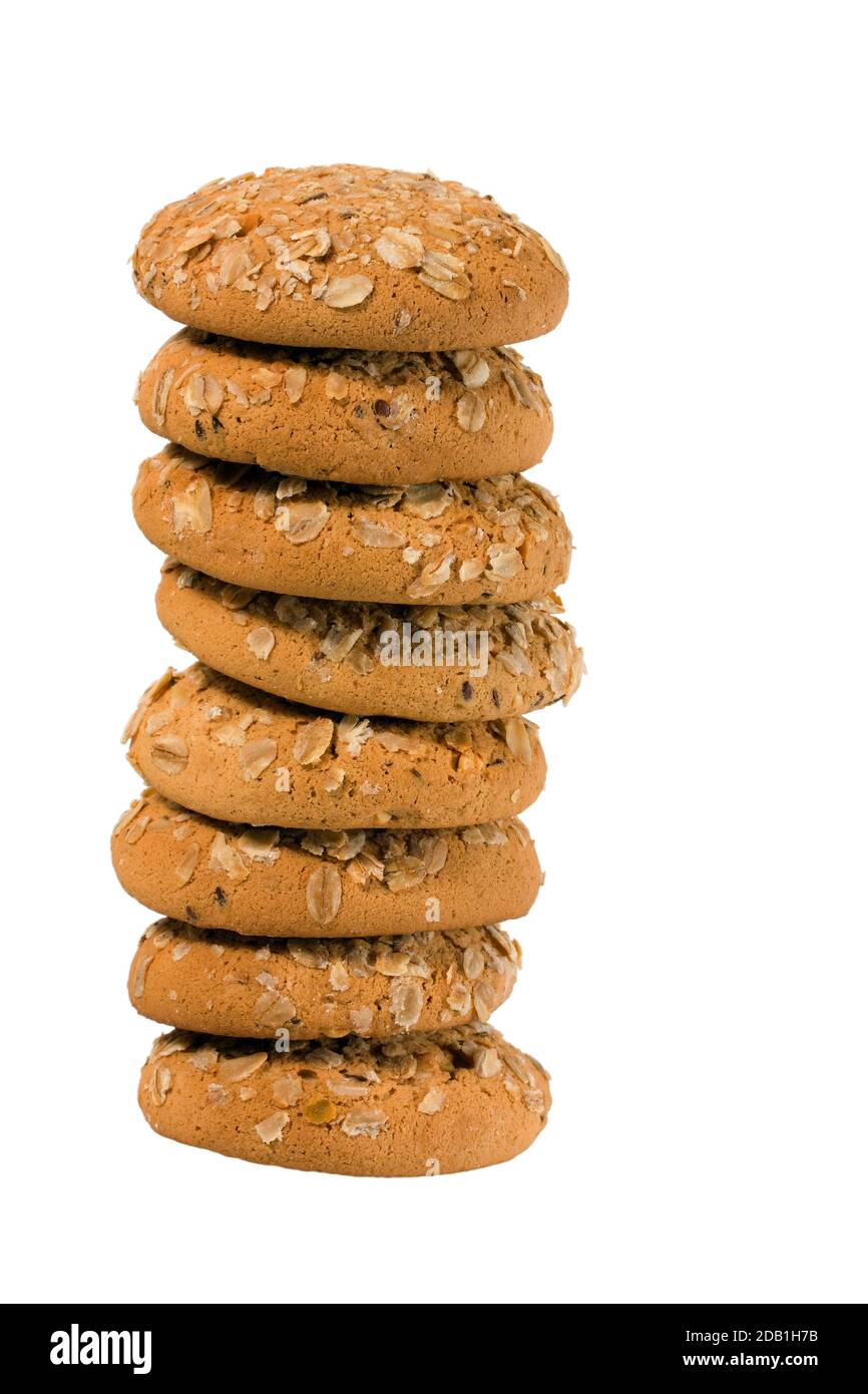 Stack of sugar cookies isolated on white background Stock Photo - Alamy