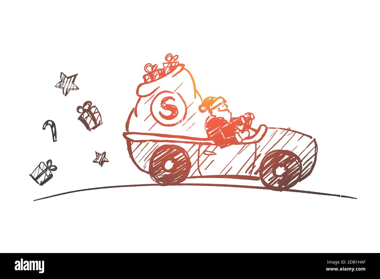 Man driving new car Stock Vector Images - Alamy