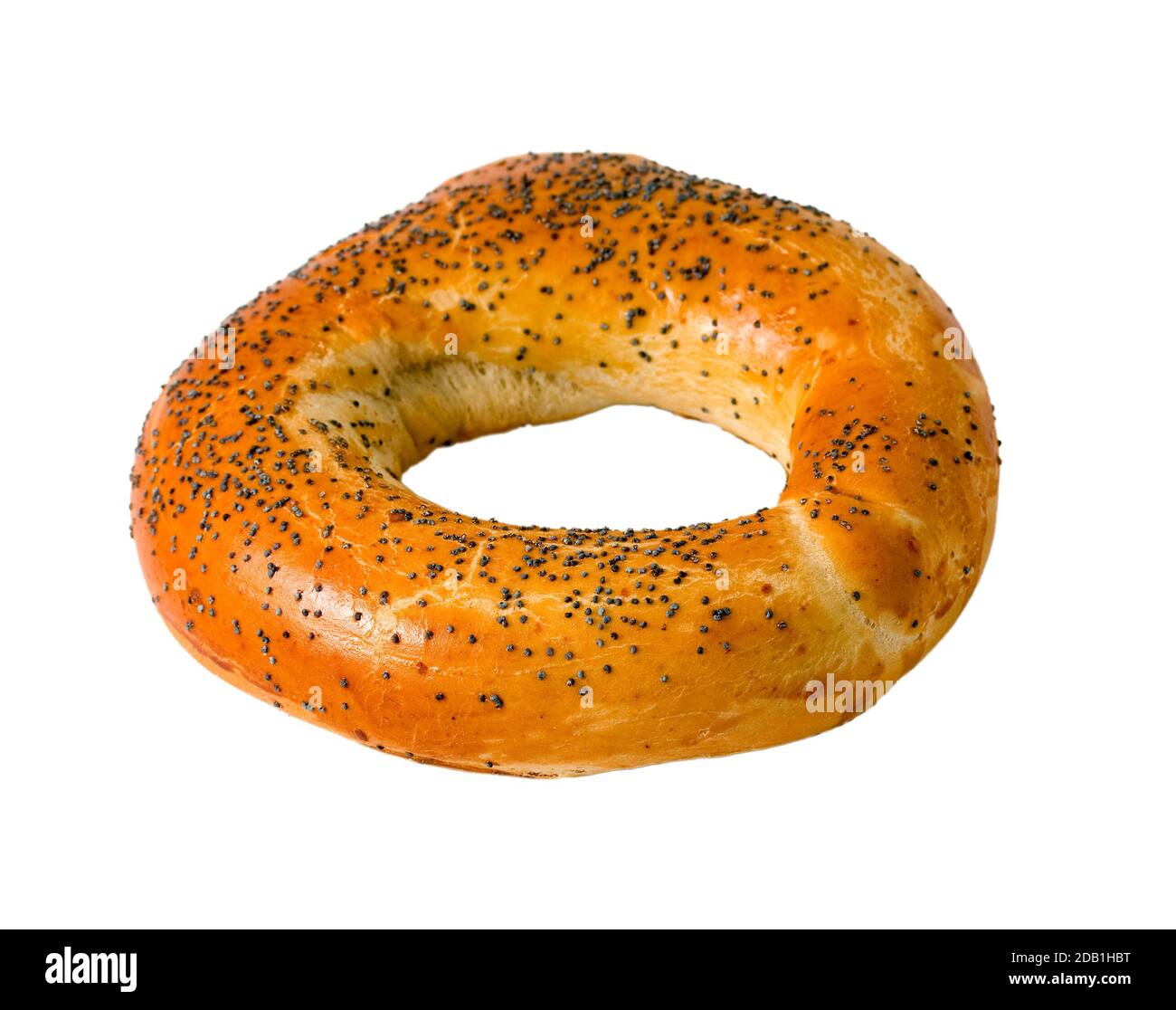 Bagel isolated on white background Stock Photo - Alamy