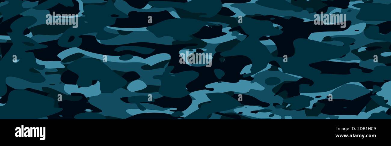Military blue panoramic khaki geometric seamless pattern - Vector ...