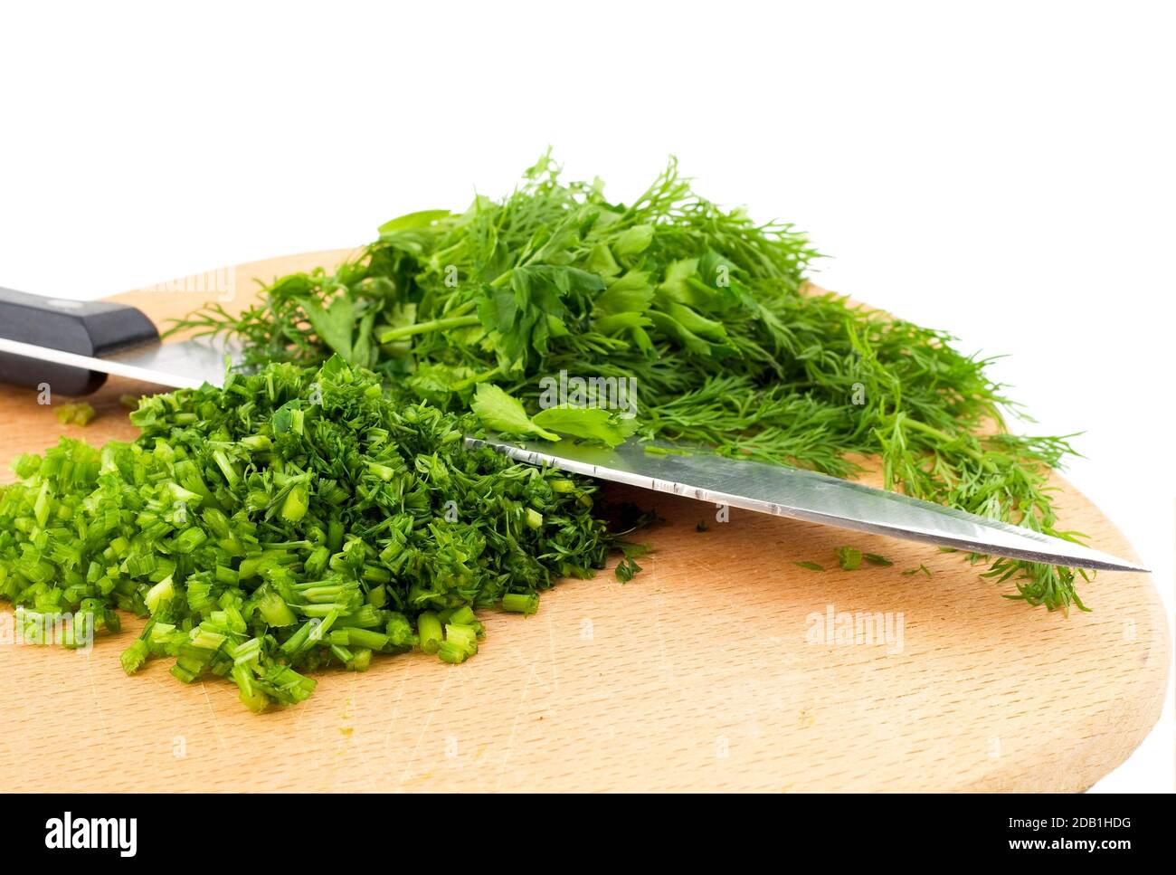 Dill herb cut isolated on white background Stock Photo - Alamy