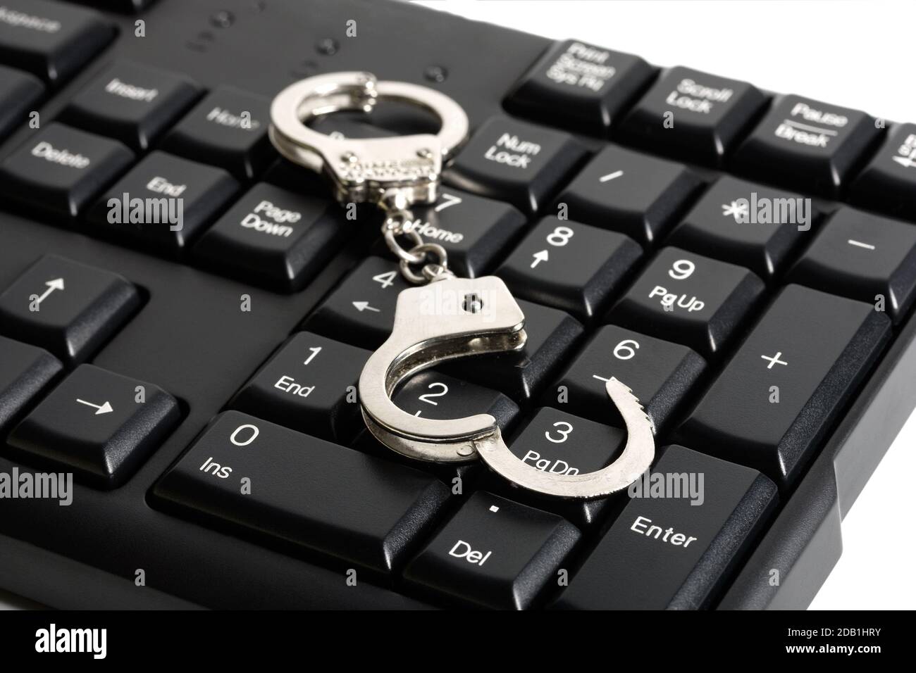 crime computer technology isolated on white background Stock Photo - Alamy