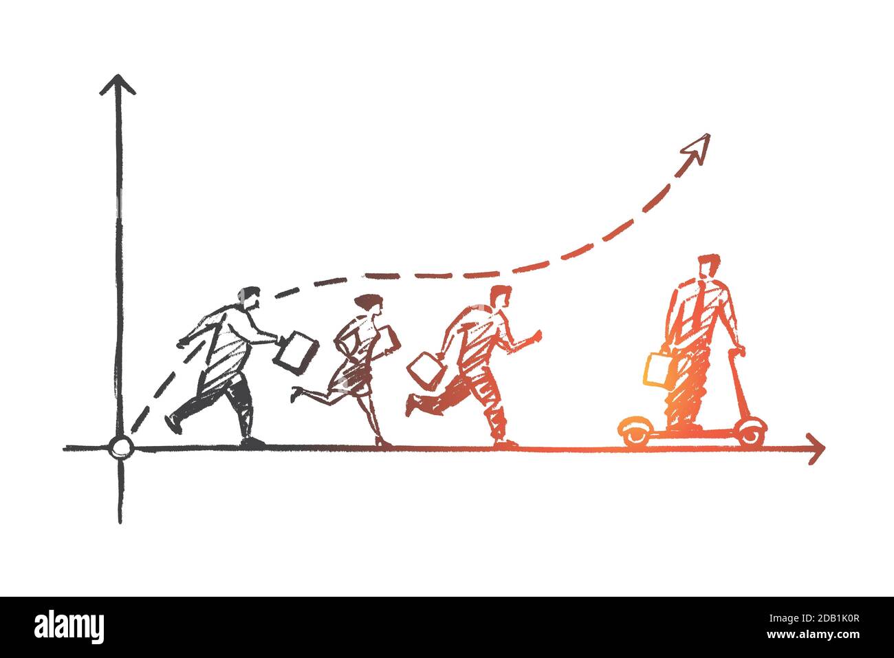 Hand drawn skate hi-res stock photography and images - Alamy