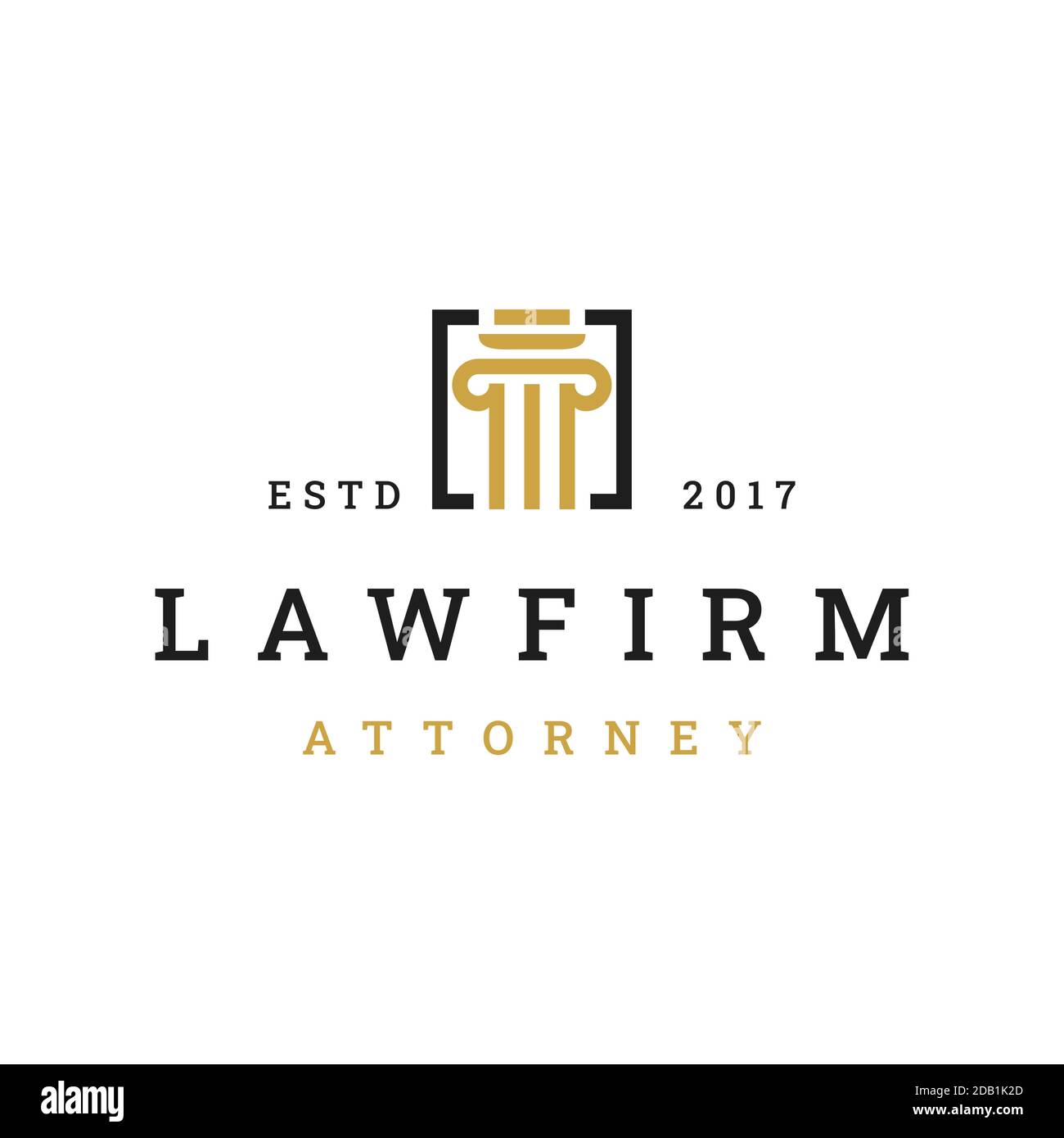 Law firm logo icon vector design. Universal legal, lawyer, justice ...